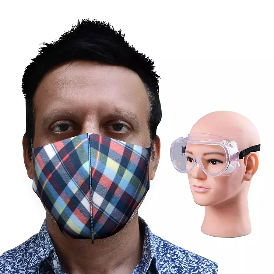 Buy ORILEY GC-002330 Universal Unisex Goggle & Reusable Face Mask ...