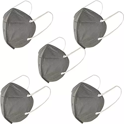 Buy Ladwa N95 5-Layered Face Mask for Men & Women Non-Woven Fabric Gray ...