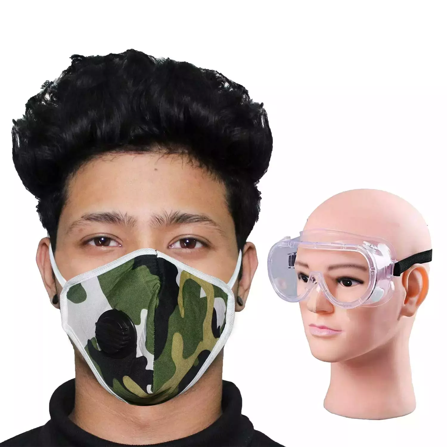 Buy ORILEY GC-001995 Universal Unisex Plastic Goggle with Face Mask ...