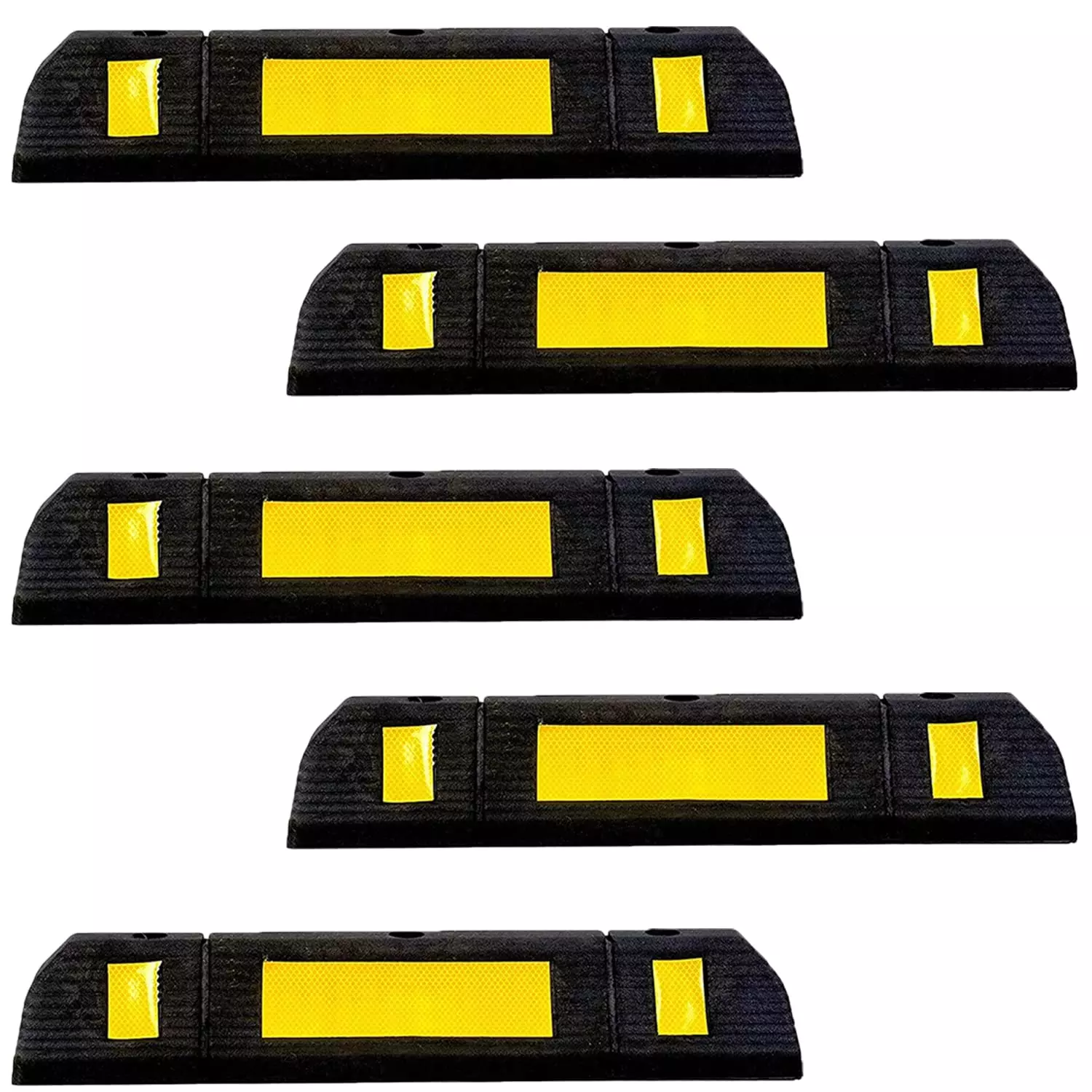 Buy Ladwa Size 600 mm Car Wheel Parking Stopper Rubber Yellow & Black ...