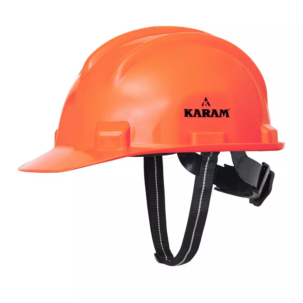 Buy Karam PN521 Triple Corrugation Safety Helmet Orange Online in India ...
