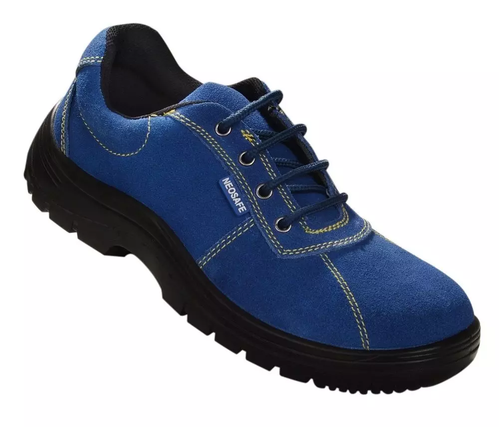 Buy Neosafe A1072 PU Low Ankle Fiber Toe Safety Shoes Blue - 8 Online ...