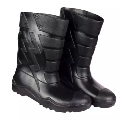 Buy SLT-HUB Fashionable Chota Hathi Steel Toe Gum Boot Black Size: 10 ...