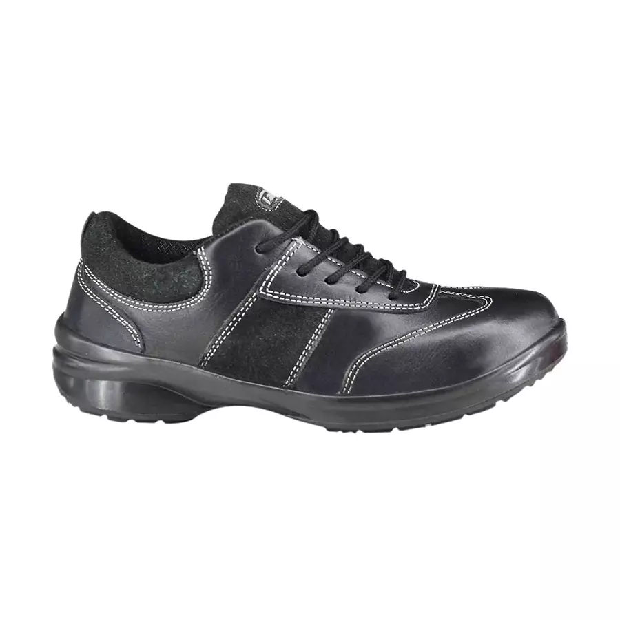 Buy Lancer TP-702 SD/ST Steel toe PU Leather Ladies Safety Shoes Black ...
