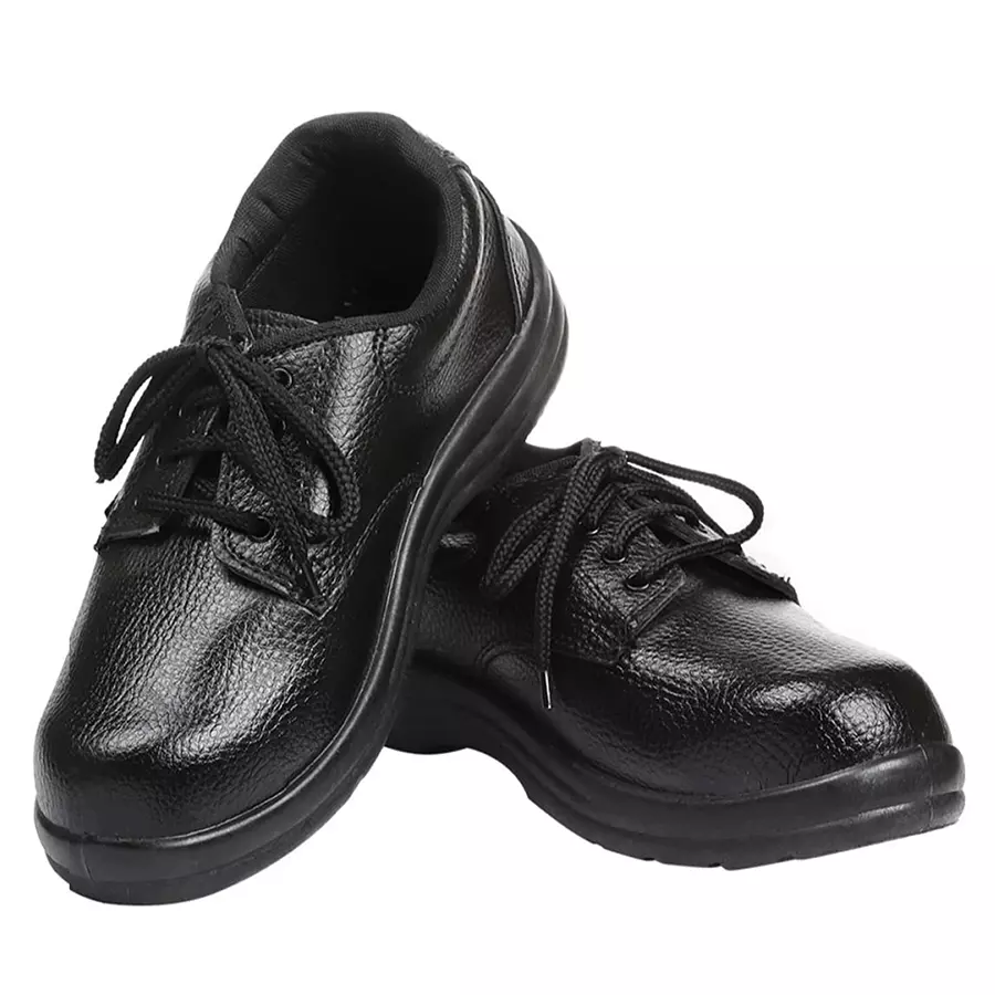 Buy SLT-HUB Trndy Mark Steel Toe Low Ankle Leather Safety Shoes Black ...