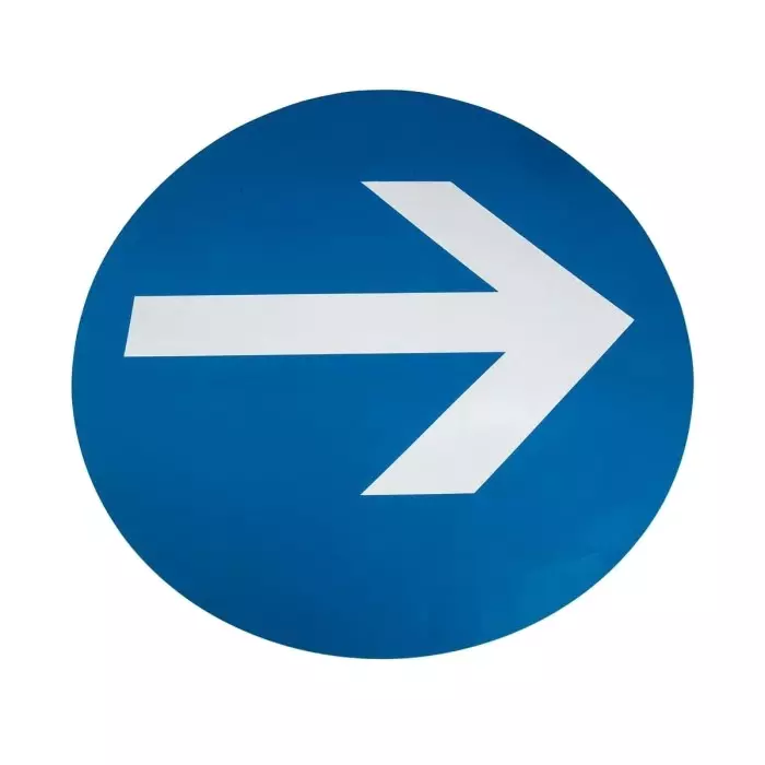 Buy RS PRO PVC Mandatory One Way Sign Model No 1745997 Online in India ...