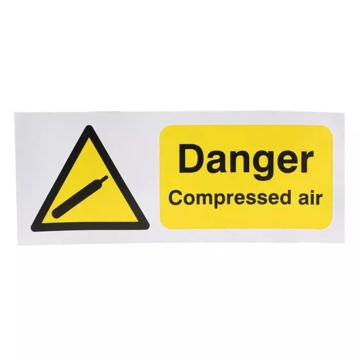 Buy RS PRO Self-Adhesive General Hazard Hazard Warning Sign (English ...