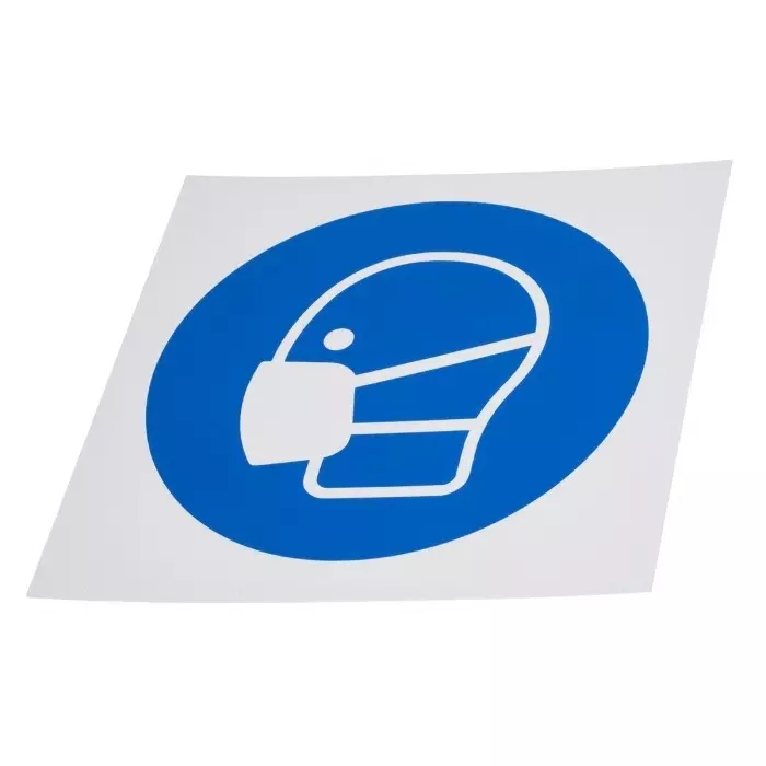 Buy RS PRO Plastic Mandatory Mask Sign With Pictogram Only Text Model ...