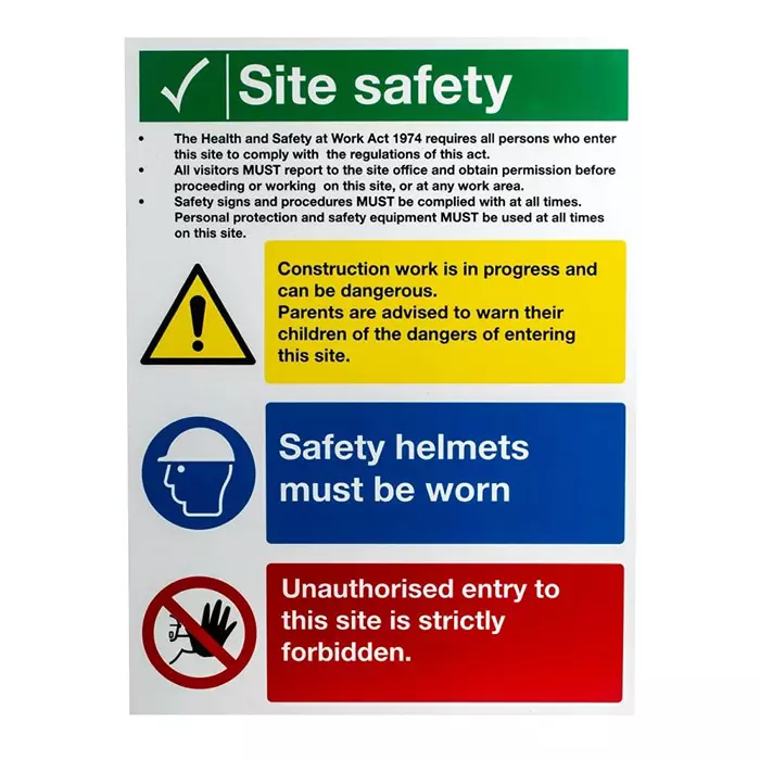 Buy RS PRO 400x300mm PP English Safety Poster Model No 1812230 Online ...
