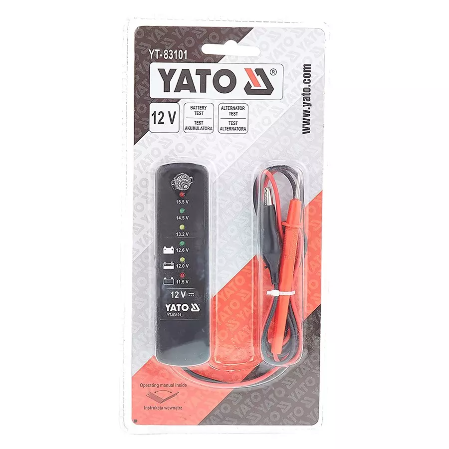 Buy Yato Battery Tester 12V YT-83101 Online in India at Best Prices