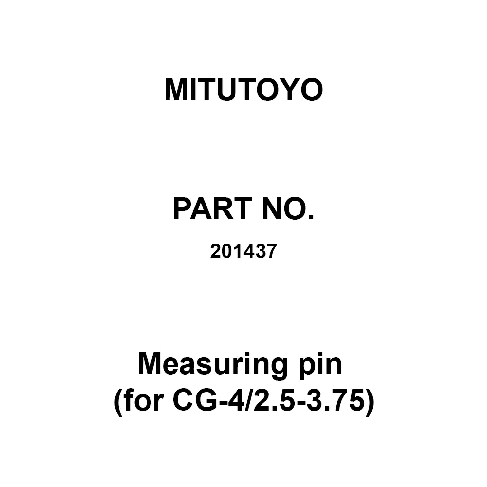 Buy Mitutoyo Measuring Pin (for CG-4/2.5-3.75) Correspondence 39.3 mm ...