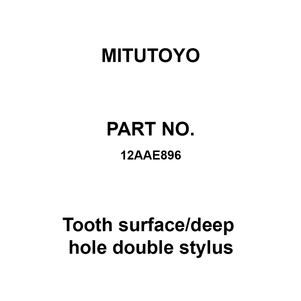 Buy Mitutoyo Tooth Surface/deep Hole Double Stylus 2 μ Tip Radius ...
