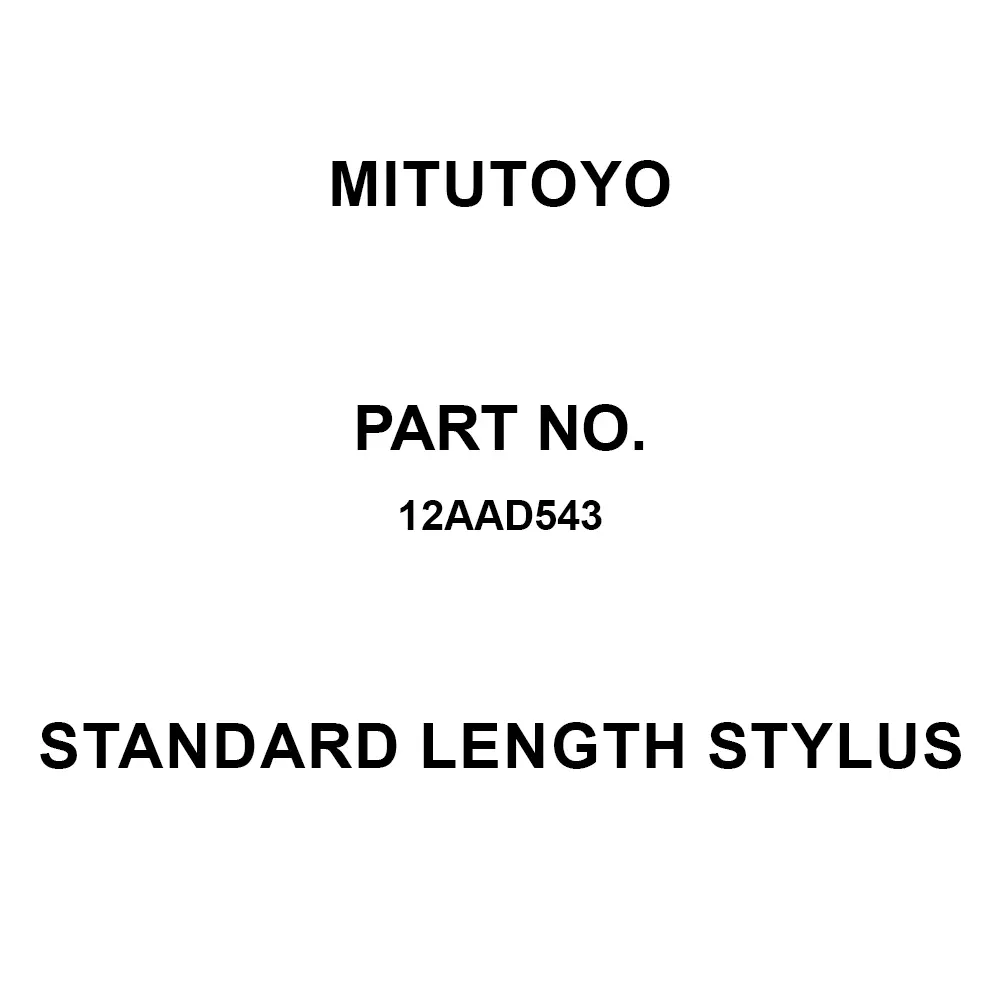 Buy Mitutoyo Standard Length Stylus Correspondence 5 μ Tip Radius ...