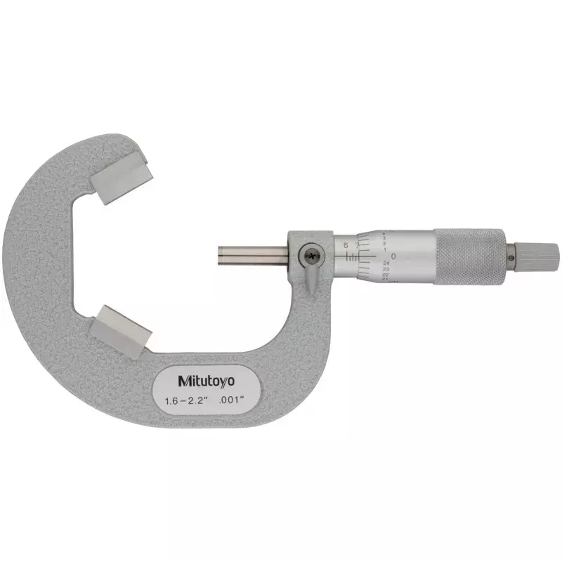 Buy Mitutoyo V-Anvil Micrometer 114 Series 1.6 - 2.2 inch (0.062 - 0. ...