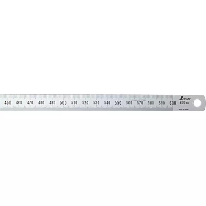 Buy Shinwa Rules Narrow Straight Rule Silver 60 cm Measuring Range ...