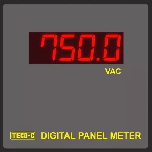 Buy Meco-G 0 - 200V AC Input 4.5 Digit Digital Panel Voltmeter R-4500 ...