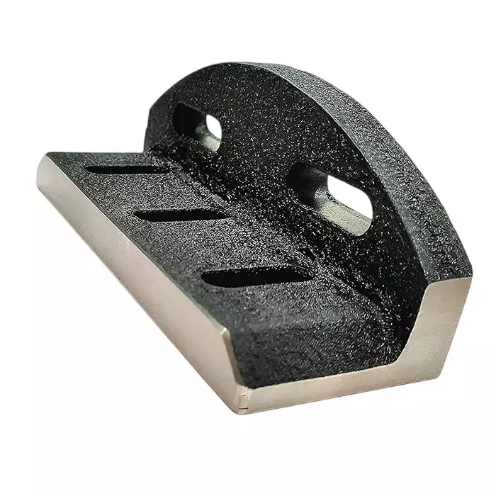 Buy A.D international Slotted Slim Angle Plate Cast Iron Black & Silver ...