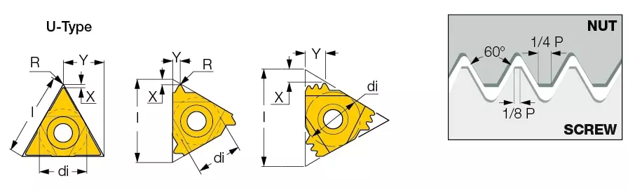 Buy Iscar External Threading Insert 16ERM 1.50 ISO Grade IC908 Online in India at Best Prices