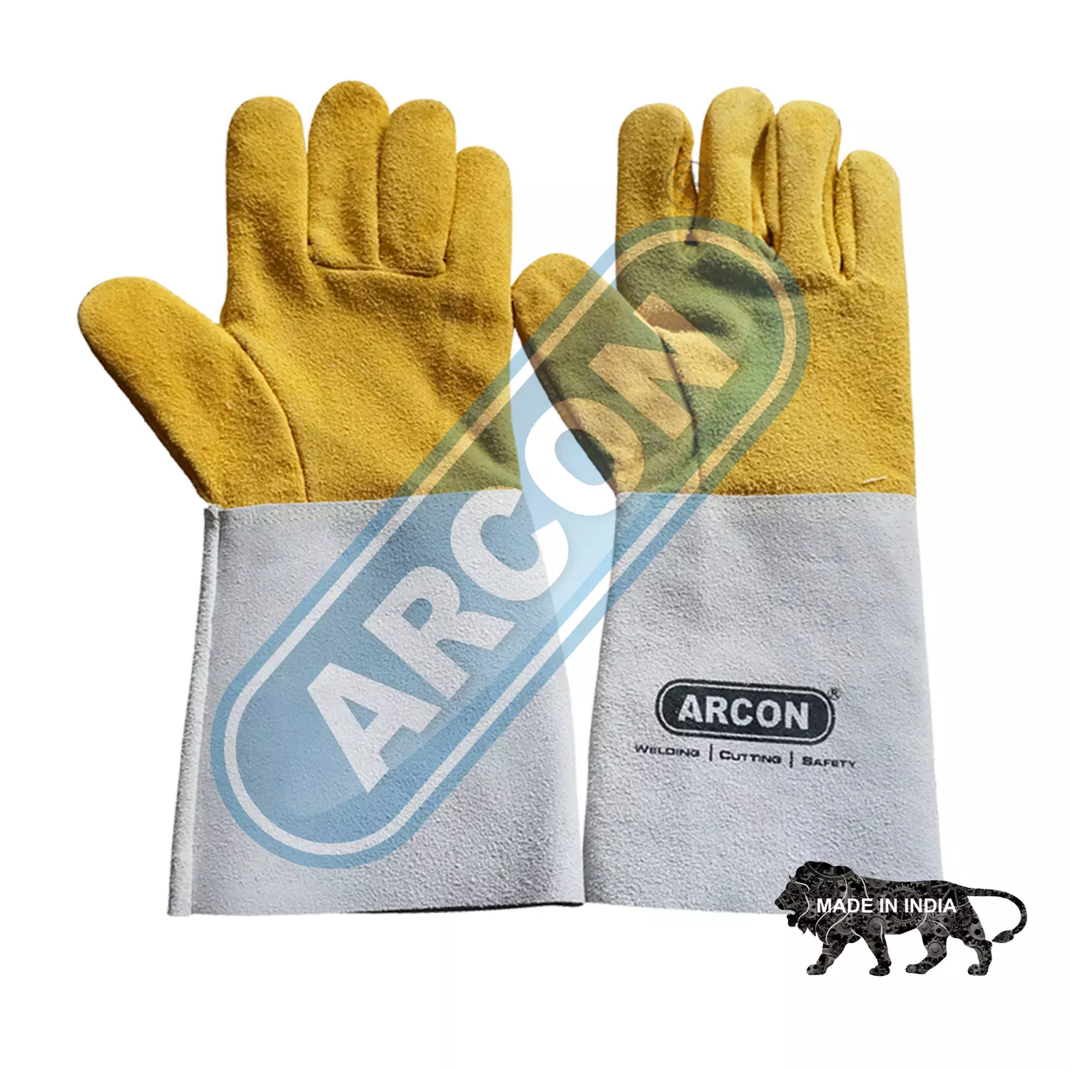 Buy Arcon Universal Thumb Leather Gloves 14" with full KEVLAR thread ...