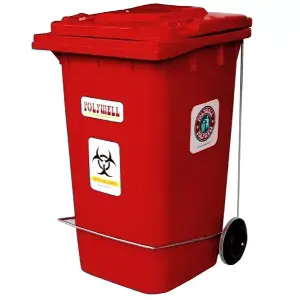Buy Polywell 240 L Fabricated Pipe Wheeled Dustbin With Pedal, PW240FP ...