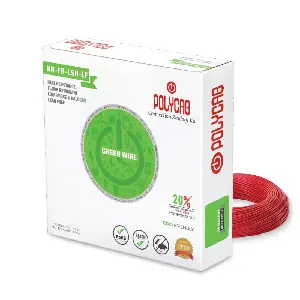 Buy Polycab Maxima+ 4 Sq.mm 1 Core HR-FR-LSH-LF Green Wire (90 m ...