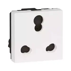 Buy Legrand Arteor Socket 6/16 A 2 Module 3 Pin White Online in India ...