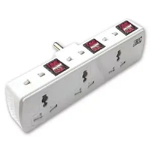 Buy MX 3 and 2 Pin-3 Socket Universal Socket Cordless Wall Extension ...