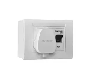 Buy Anchor Roma White Single Phase Modular AC Box With Mini MCB 98491 ...