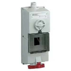 Buy Schneider Electric 6 Module IP65 Pratika Socket with Interlock ...