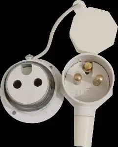 Buy SELVO 20A SPN Metal Clad Protected Two Pin Industrial Plug and ...