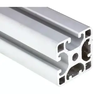 Buy RS PRO Silver Aluminium Profile Strut 40 x 40 mm 8 mm Groove 2000 ...
