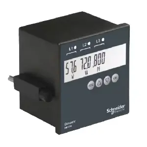 Buy Schneider Electric DM 6100 Series Backlit LCD Display VAF PF Meter ...