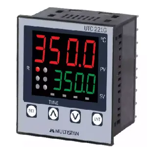 Buy Multispan Double Display Universal input PID Controller single relay UTC-221G 72 X 72 mm ...