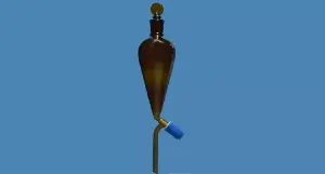 Buy ABGIL Amber Color Pear Shape Separating Funnel with Interchangeable ...