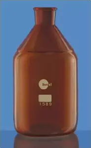 Buy Borosil 1589 Solution Bottles with Tooled Neck, Amber @ Best Prices ...