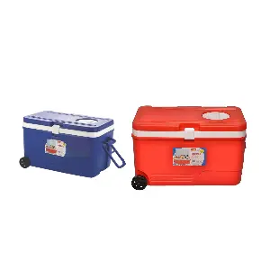 Buy Aristo Ice Box 59 L with Vent Lid and Wheel (Red & Blue) Online in ...