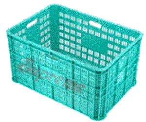 Buy SUPREME 165 L Green Side Perforated Plastic Super Jumbo Crates ...