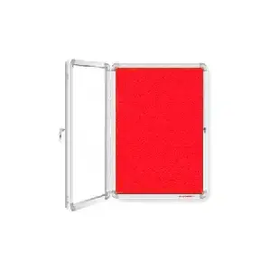 Buy Alkosign NBFC Series Red Notice Board with Durable Aluminium Frame ...