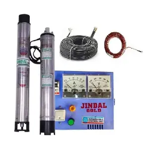 Buy Jindal Gold 1.5 HP 12 Stage Submersible pump with Control Panel and ...