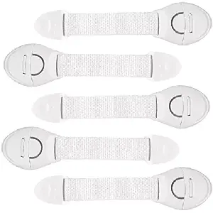 Buy Ladwa Baby Safety Strap Locks for Cabinet & Drawers Door Plastic ...