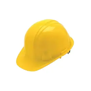 Buy HEAPRO HDPE Universal Size Yellow Non Ventilated Safety Helmet ...