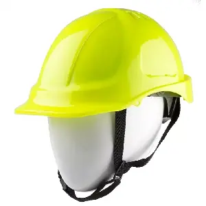 Buy RS PRO Yellow Safety Helmet with Chin Strap, Ventilated, 1618137 ...
