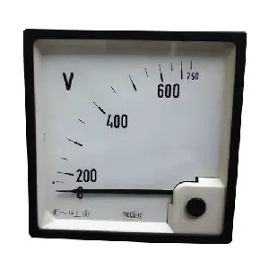 Buy Meco-G SR100 Moving Coil 90° AC Scale Voltmeter - 100 x 80 mm Sq ...