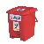 Buy Polywell 15 L Bio Bin Pedal Dustbin Red, PWBB15P Online in India at ...